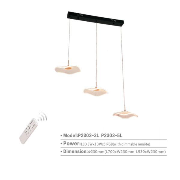 SKL-LUCE Pendant Lamp P2303-3L P2303-5L - KING ECO PTE LTD
