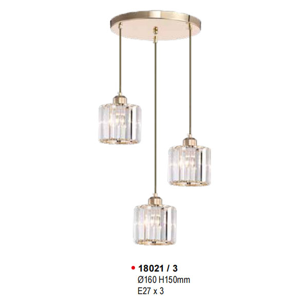 LUZ Pendant Light 18021 / 3 - KING ECO PTE LTD