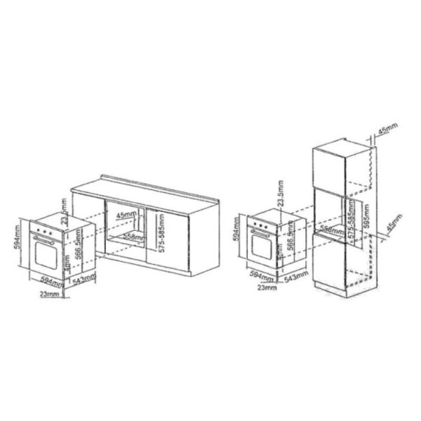 Tecno 6 Multi Function Electric Built In Oven King Eco Pte Ltd